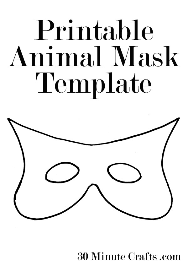 Printable Animal Mask Template Pdf Fornidutapdf