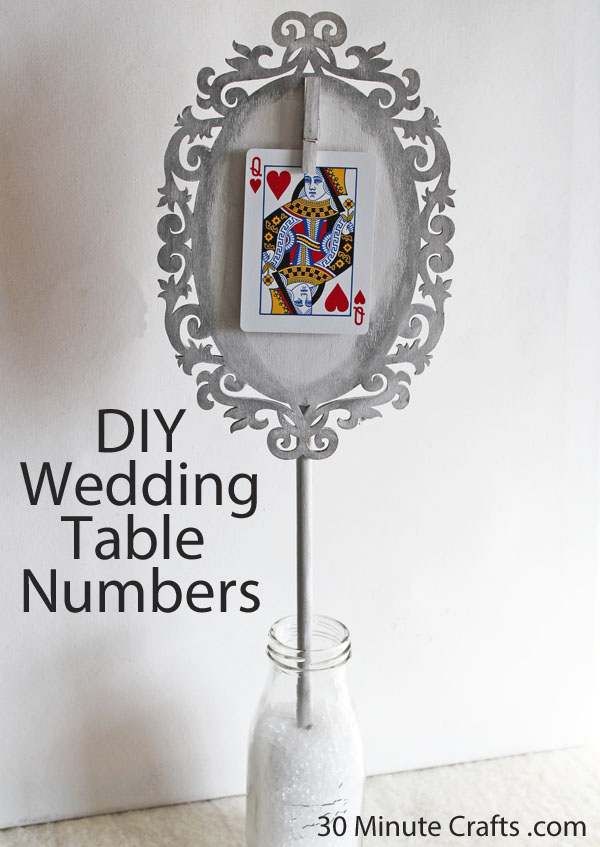  DIY Wedding Table Numbers With Chalky Paint 30 Minute Crafts